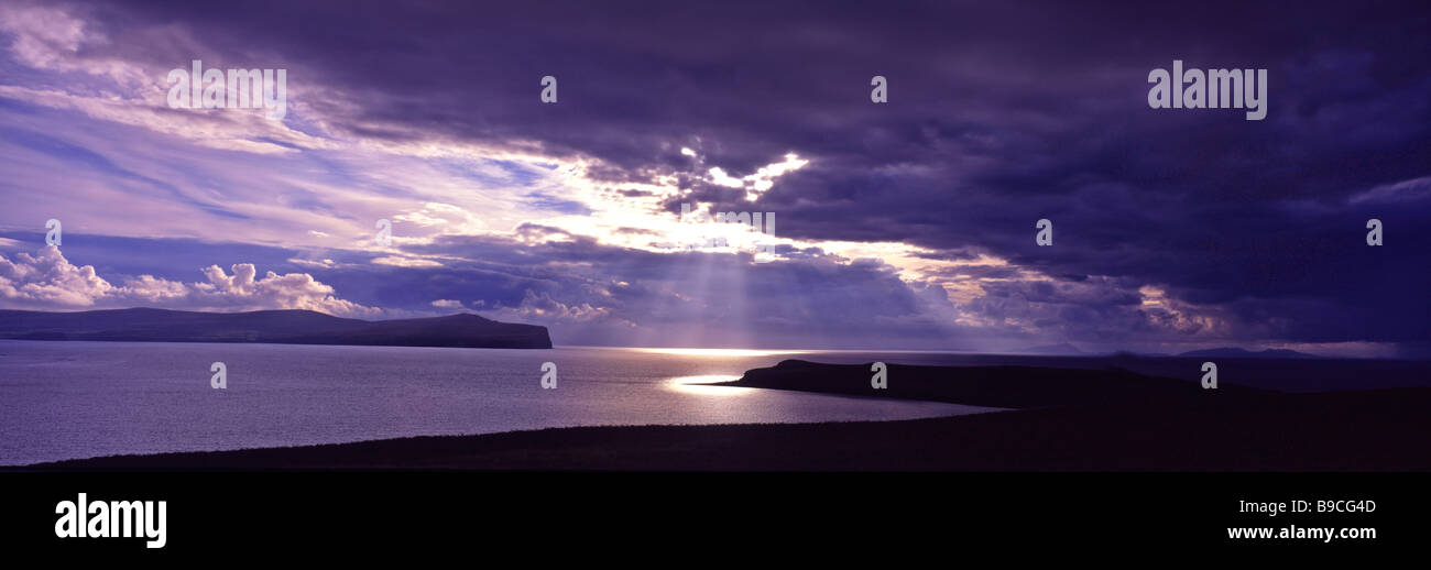 'One in a million' sun on the tip of Ardmore Point in northern Skye ...