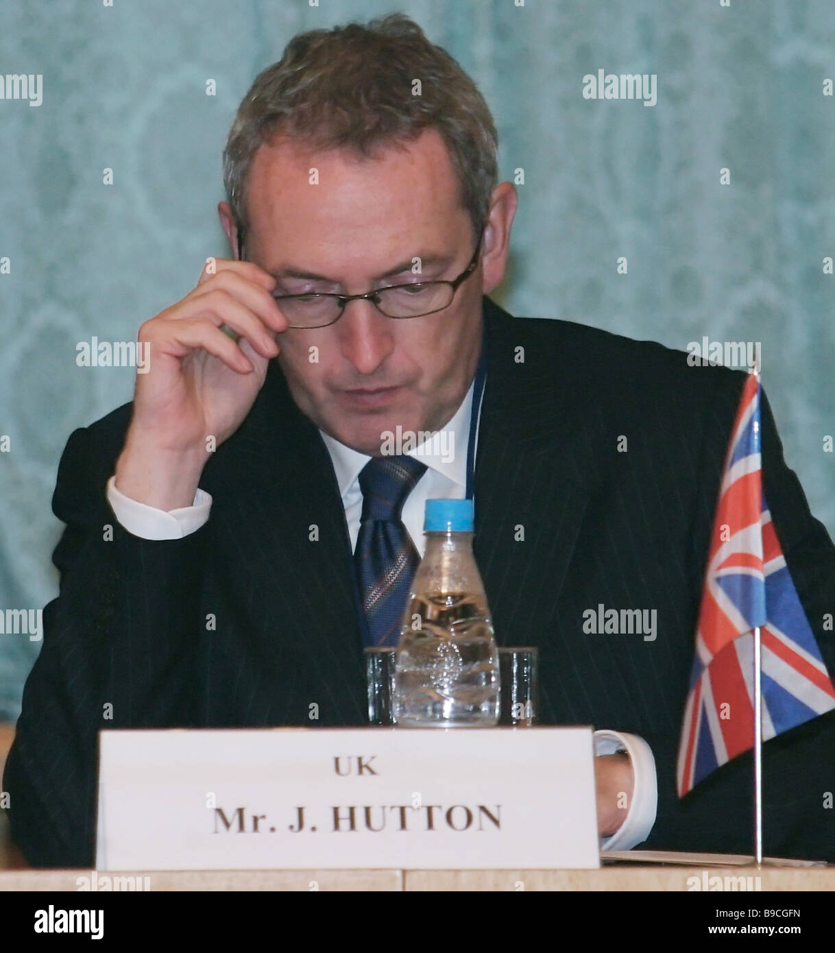 John Hutton UK work and pensions secretary during the G8 Labor and ...