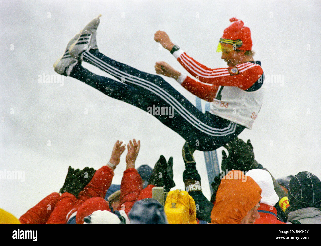 Soviet skier Nikolai Zimyatov four time Olympic Games champion won the ...