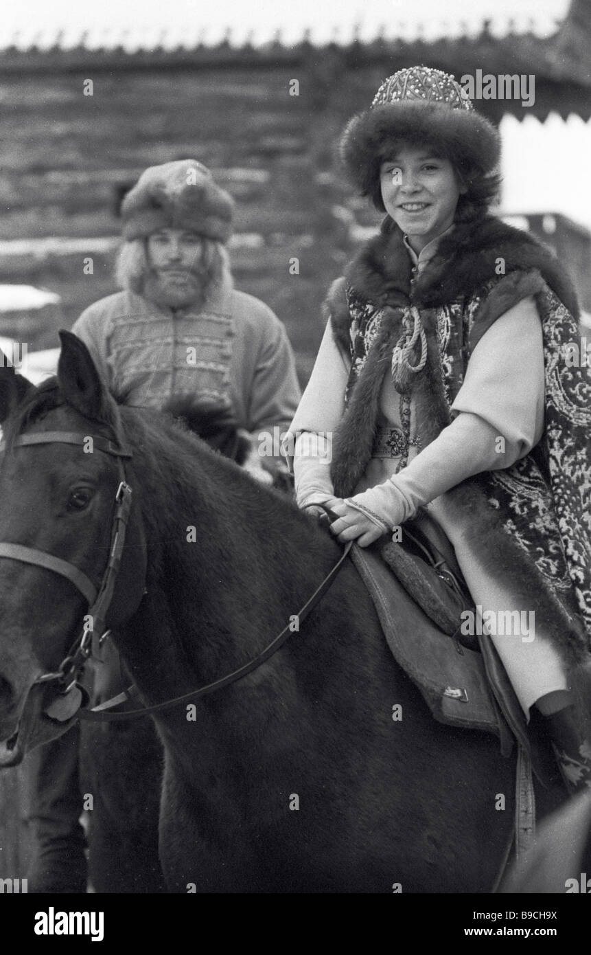 British actor Graham McGrath right as young Peter in NBC production of ...
