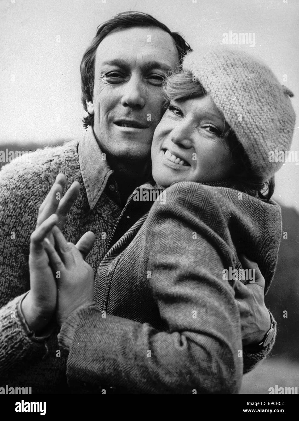 Actors Oleg Yankovsky as Sergei Makarov left and Lyudmila Gurchenko as ...