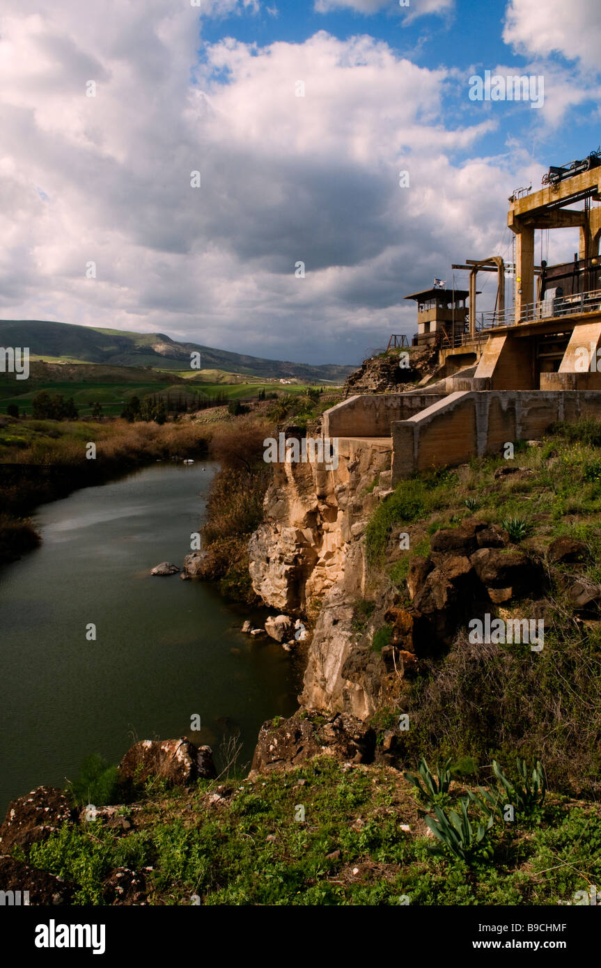 The old Rutenberg hydroelectric power-plant dating to 1932 at Naharayim ...