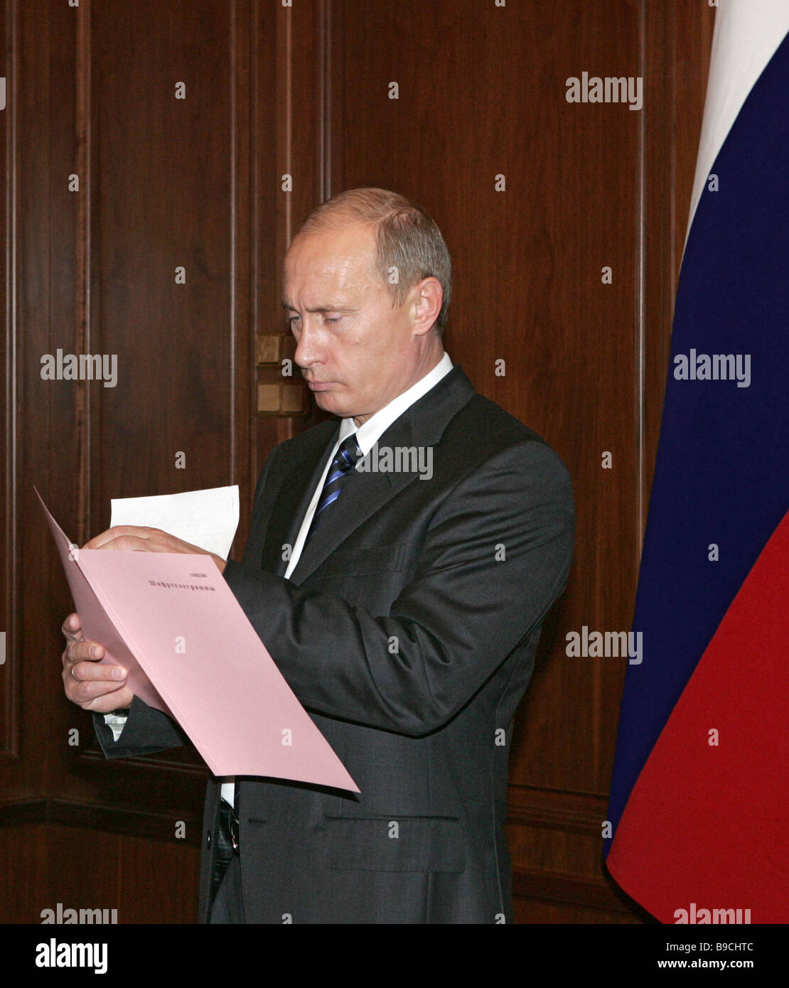 Russian President Vladimir Putin in his Kremlin office Stock Photo - Alamy
