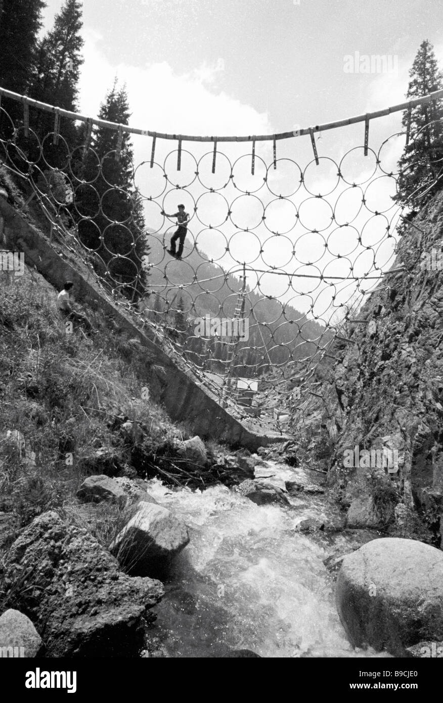 Netting traps to control mud streams in gorges of Zailiisky Alatau ...