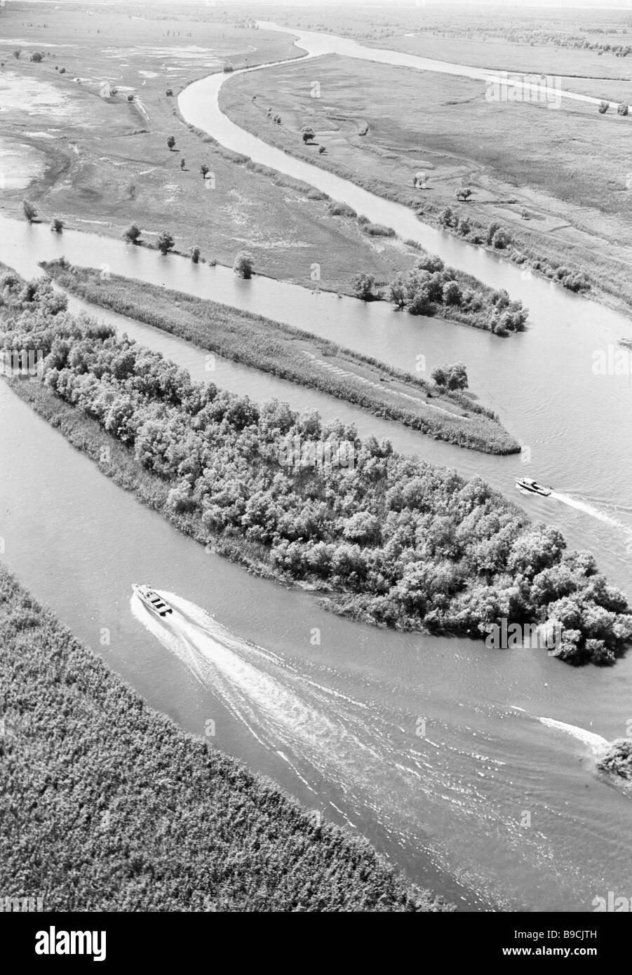 Volga River delta Stock Photo - Alamy