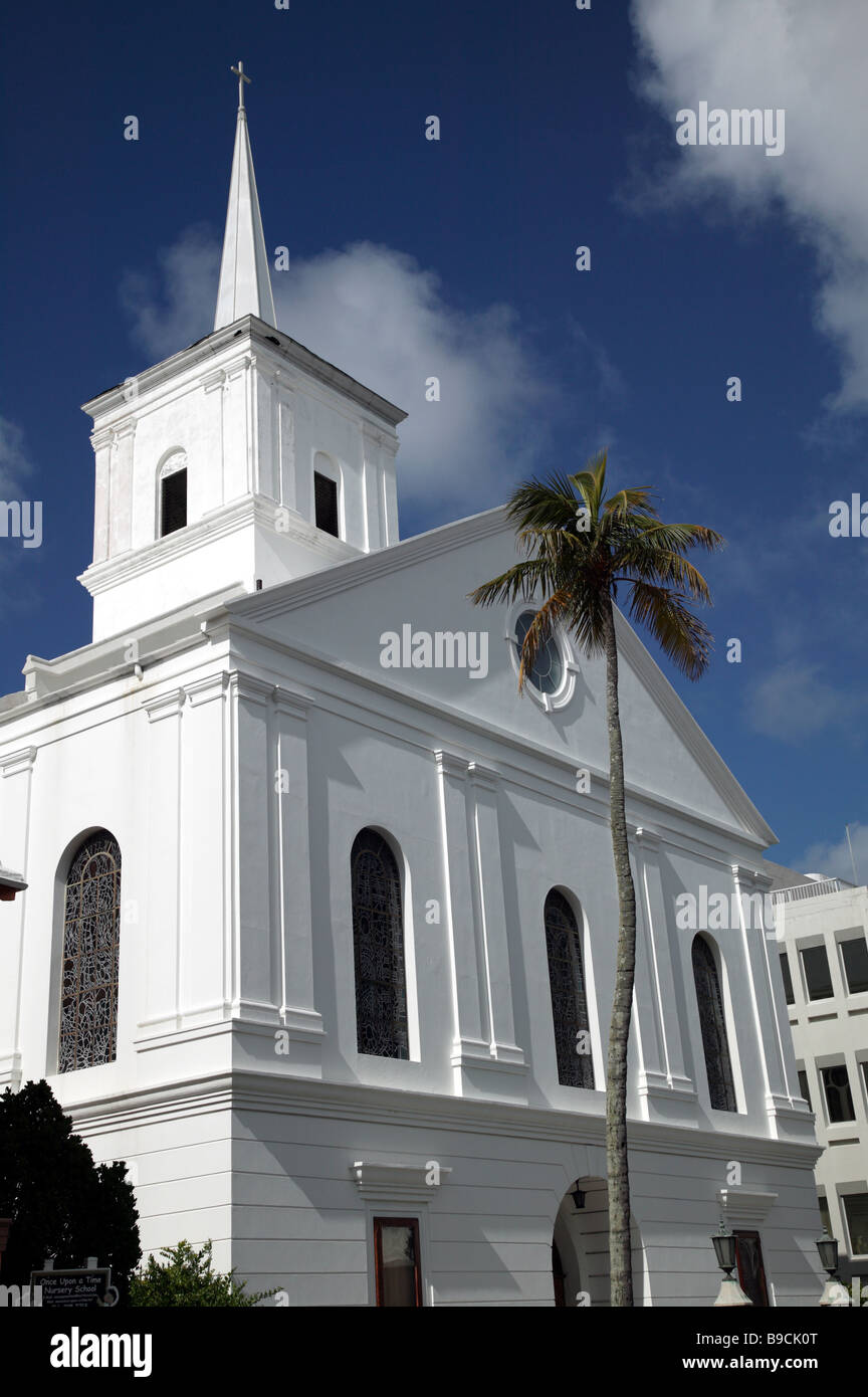 View of the Wesley Methodist Church, City of Hamilton, Bermuda Stock ...
