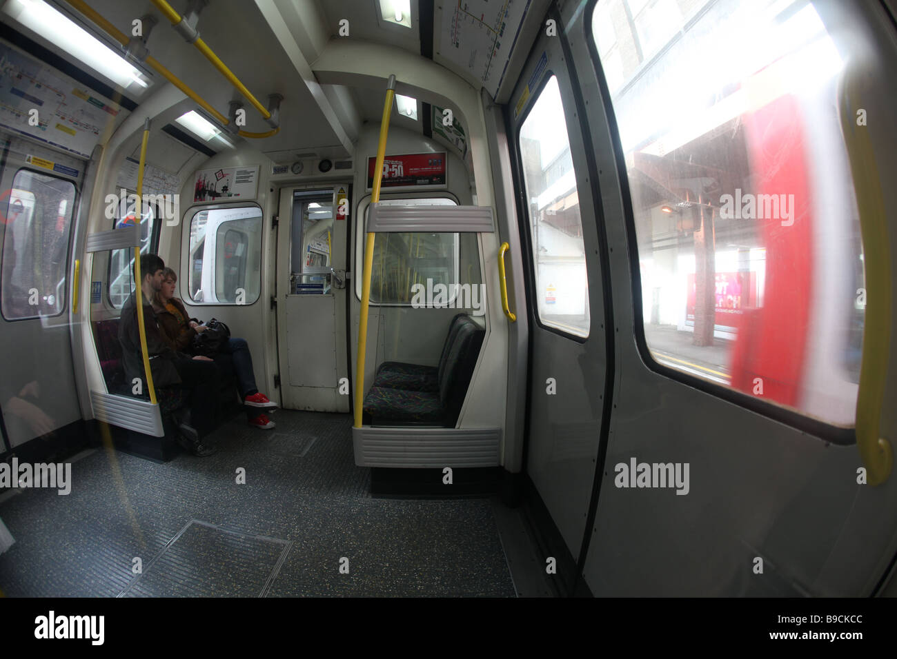 London tube train Stock Photo - Alamy