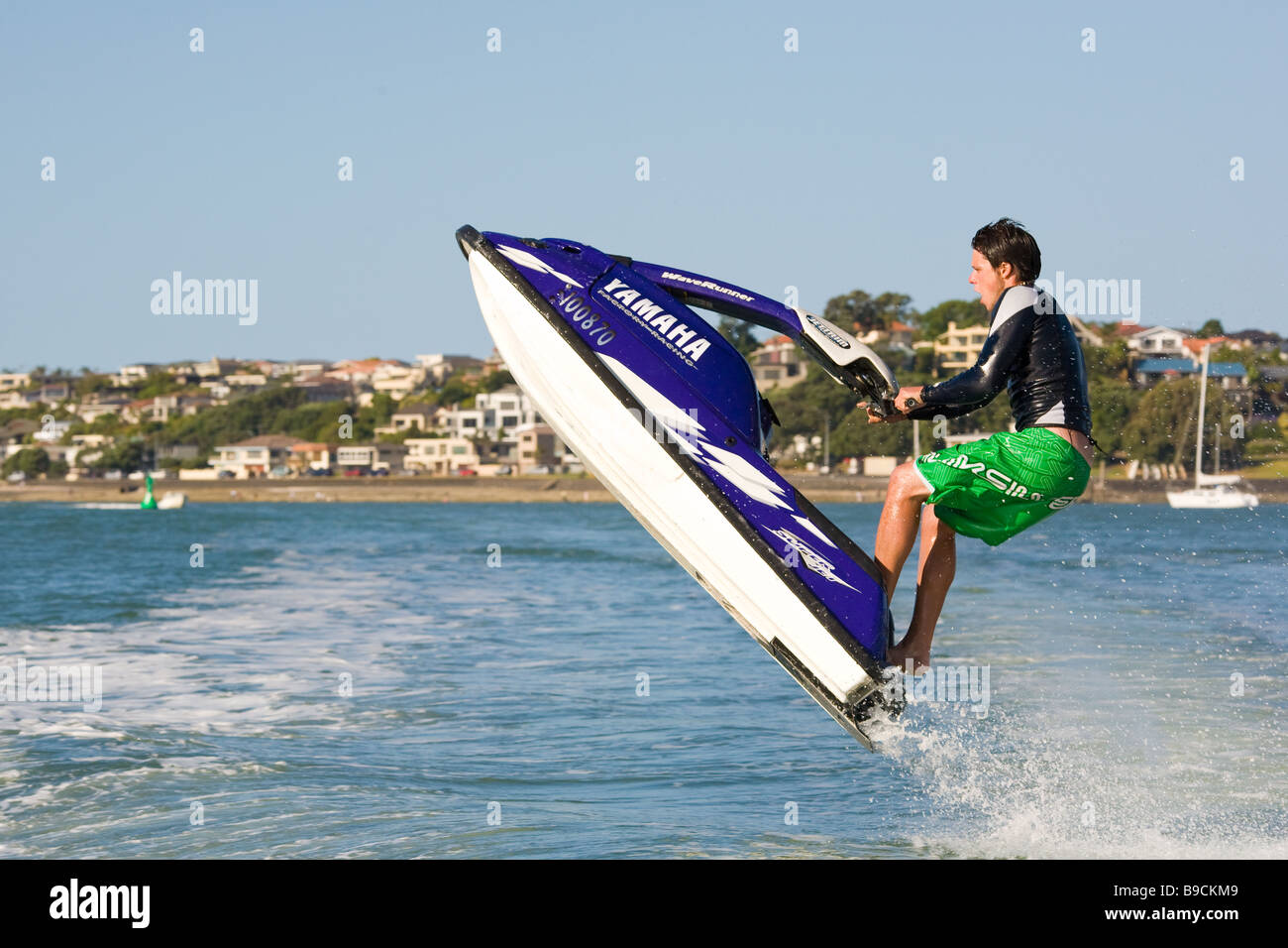 Jet Skier jetskier jet ski rider Stock Photo - Alamy