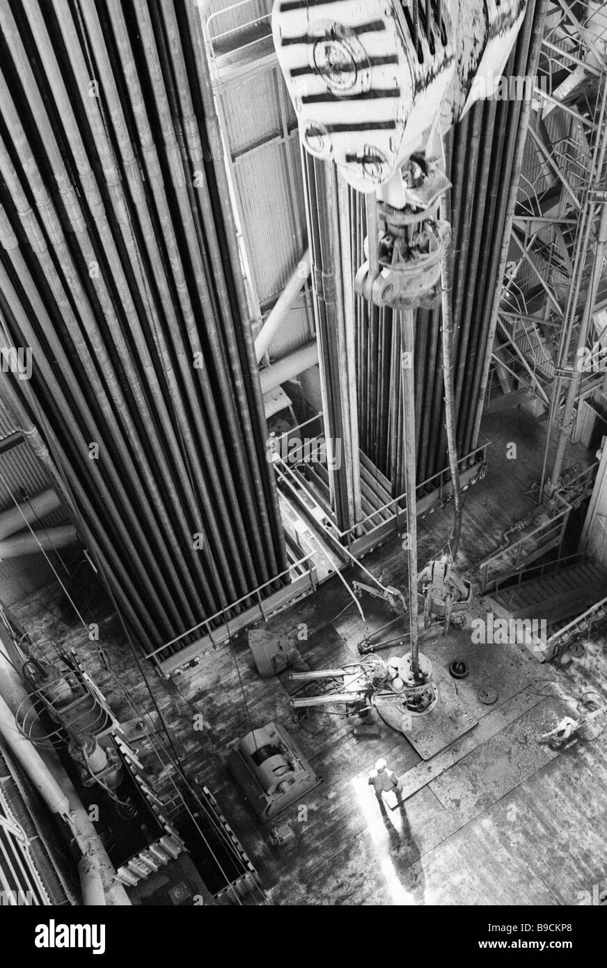 Drilling operations at super deep Kola well Stock Photo - Alamy