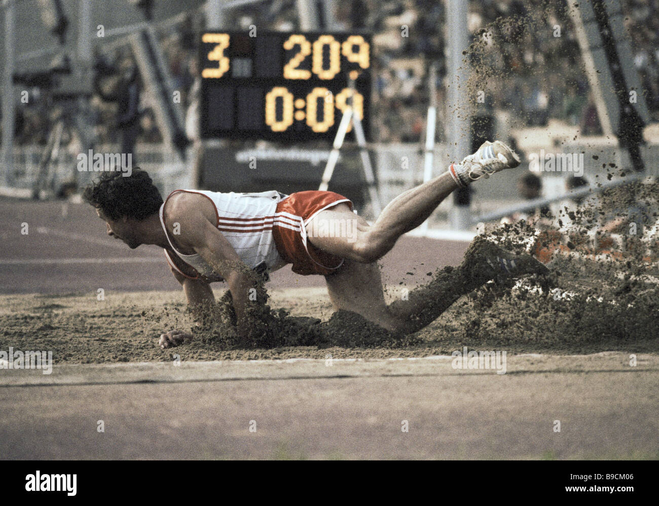 Polish long jumper Stanislaw Jaskulka Stock Photo - Alamy