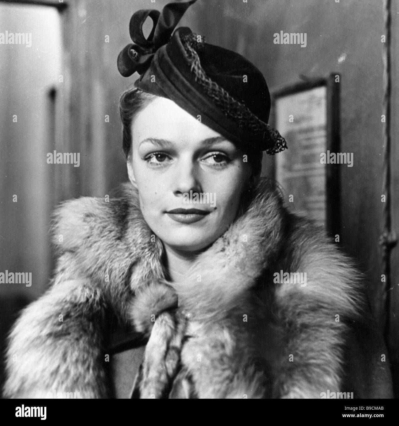 Actress Natalya Andreichenko as Lyuba in the film War Time Romance ...