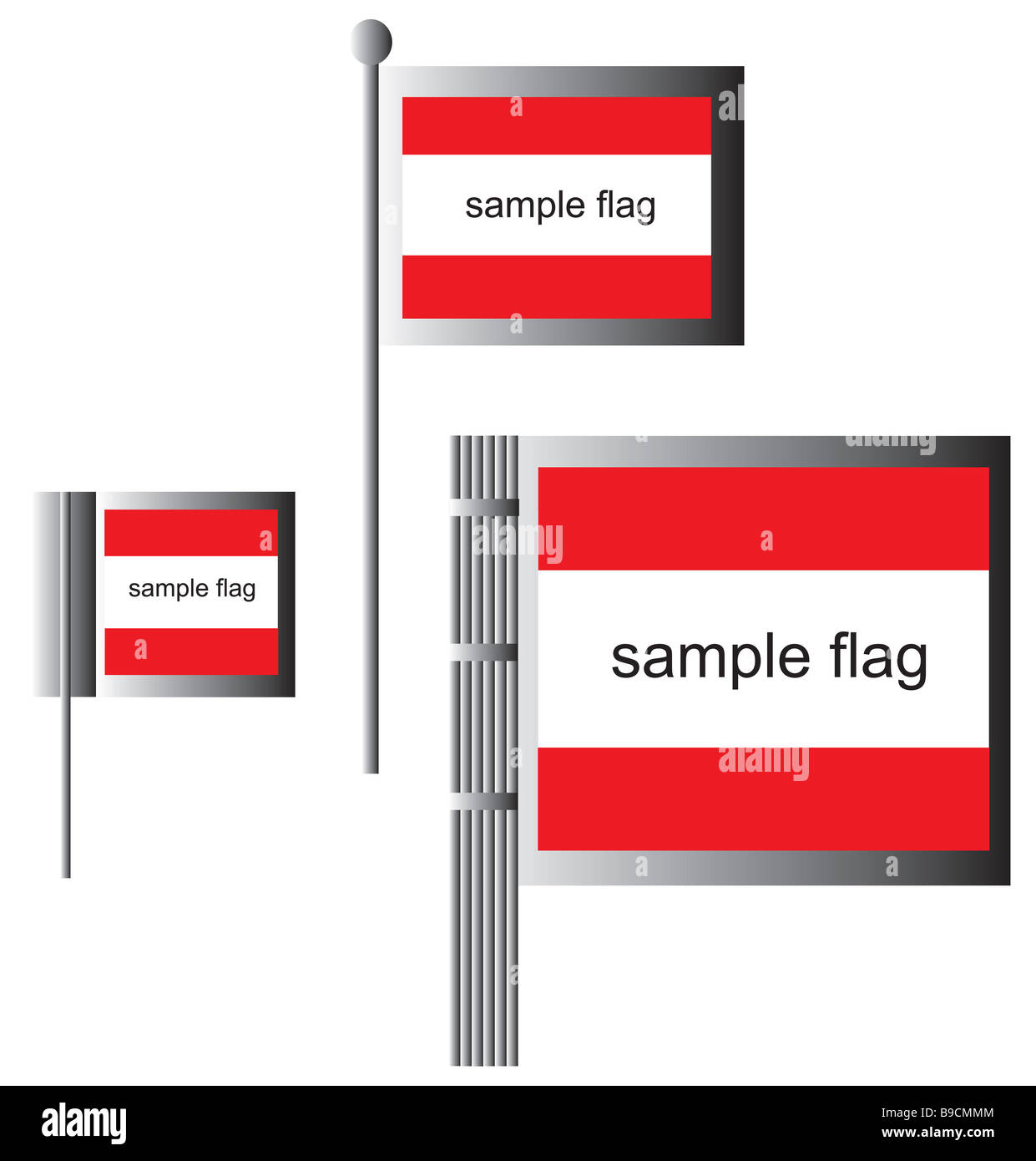 Elegant Metallic Flag Designs Stock Photo - Alamy