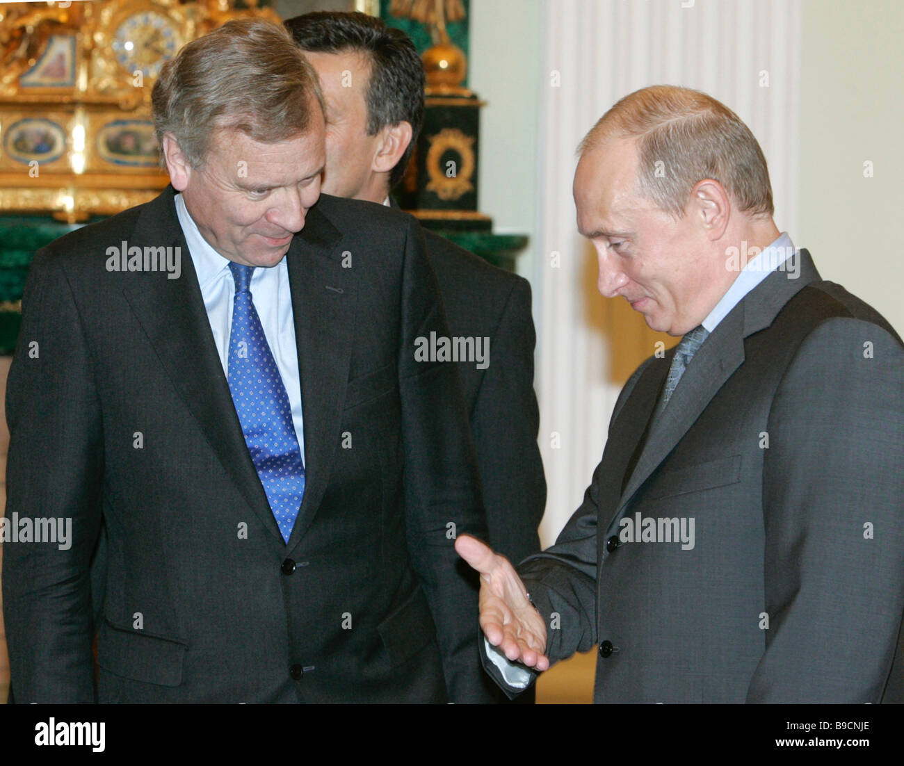 NATO General Secretary Jaap de Hoop Scheffer and Russian President ...