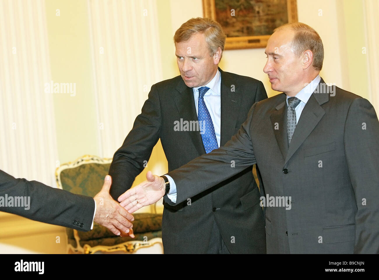 NATO General Secretary Jaap de Hoop Scheffer and Russian President ...