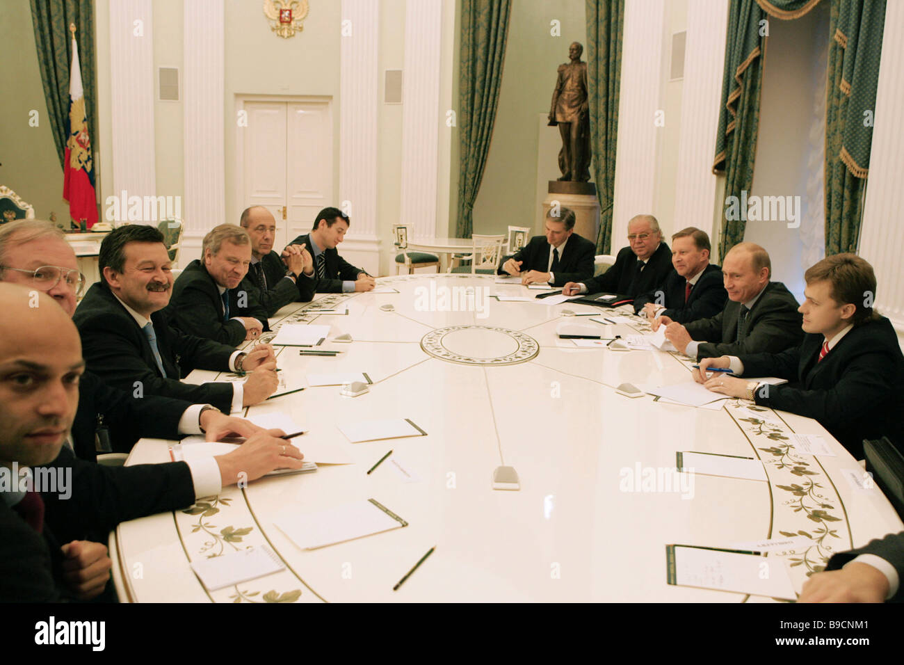 NATO General Secretary Jaap de Hoop Scheffer and Russian President ...