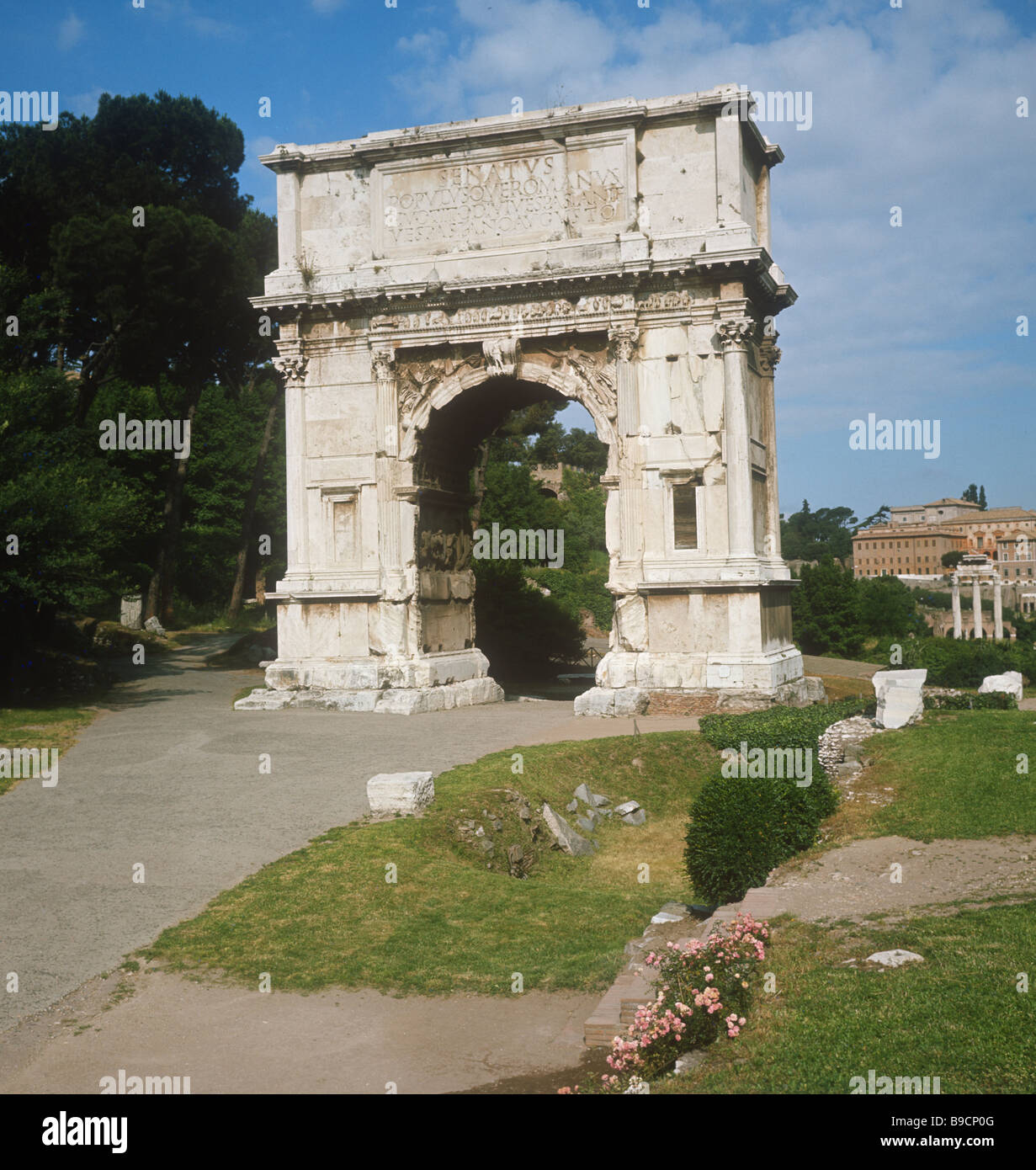 Rome arch of titus hi-res stock photography and images - Alamy