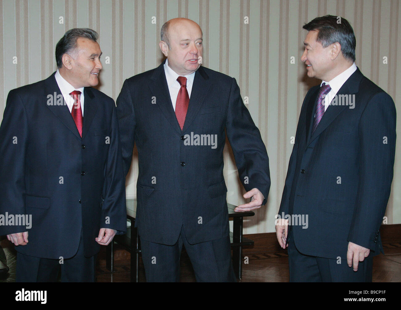 From left to right Tajik Prime Minister Akil Akilov Russian Prime ...