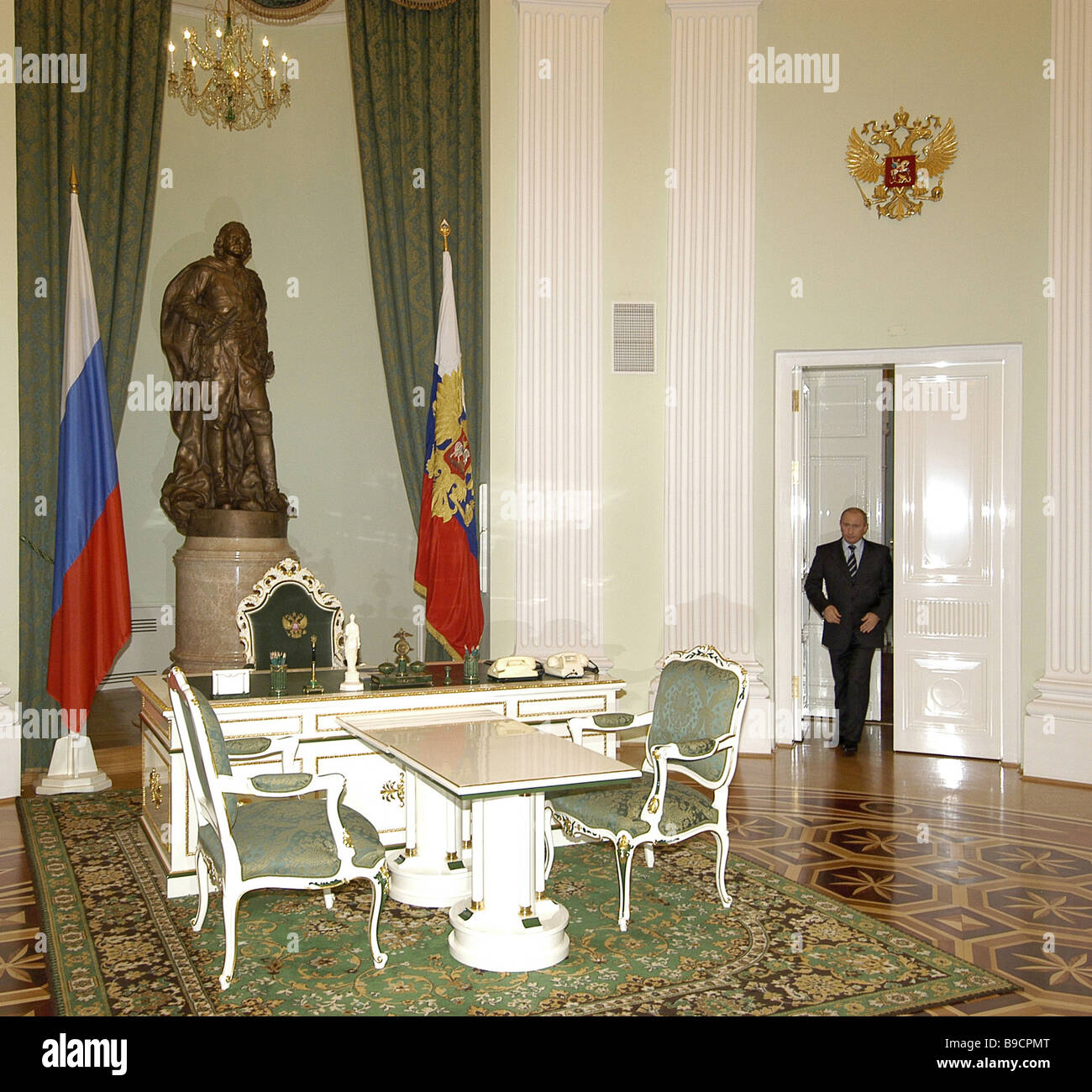President Vladimir Putin in the Kremlin ceremonial room Stock Photo - Alamy