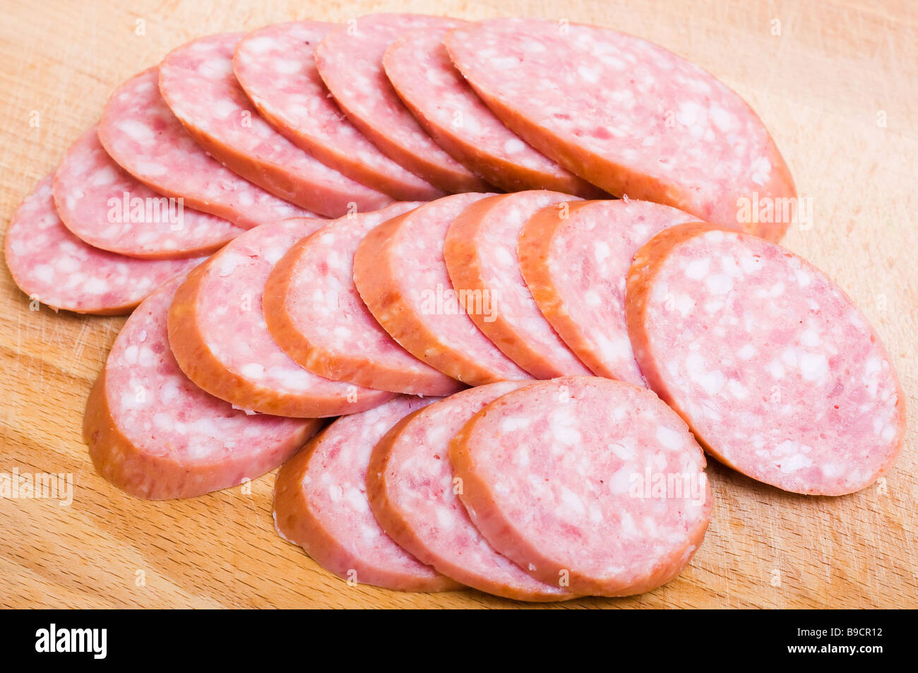 Sausage slice hi-res stock photography and images - Alamy
