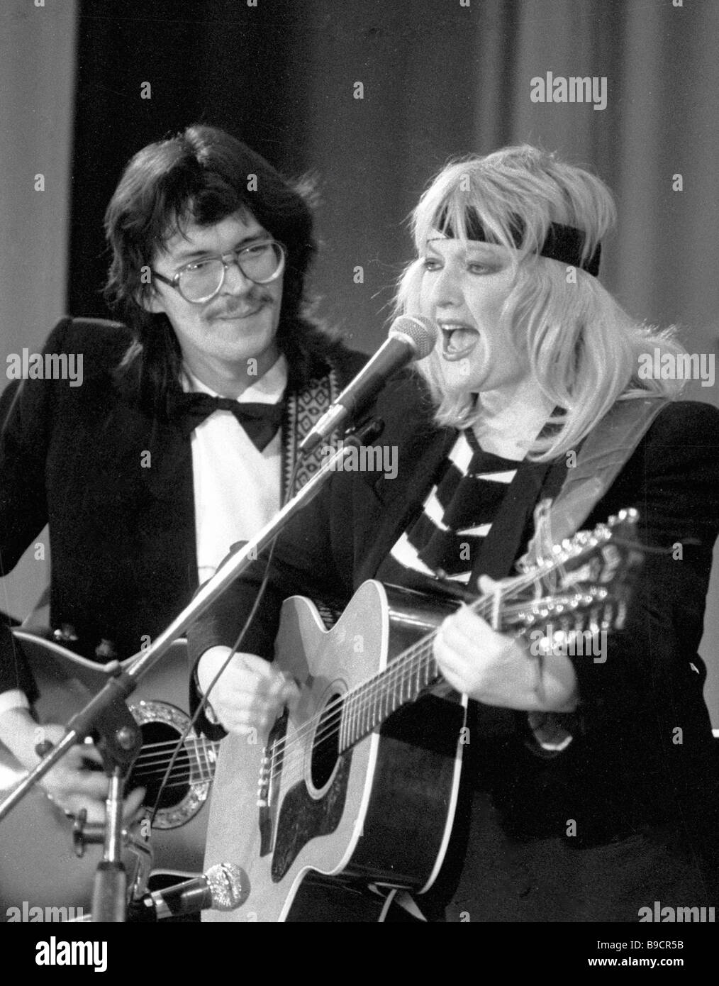 Polish pop singer Maryla Rodowicz right in Moscow Stock Photo - Alamy