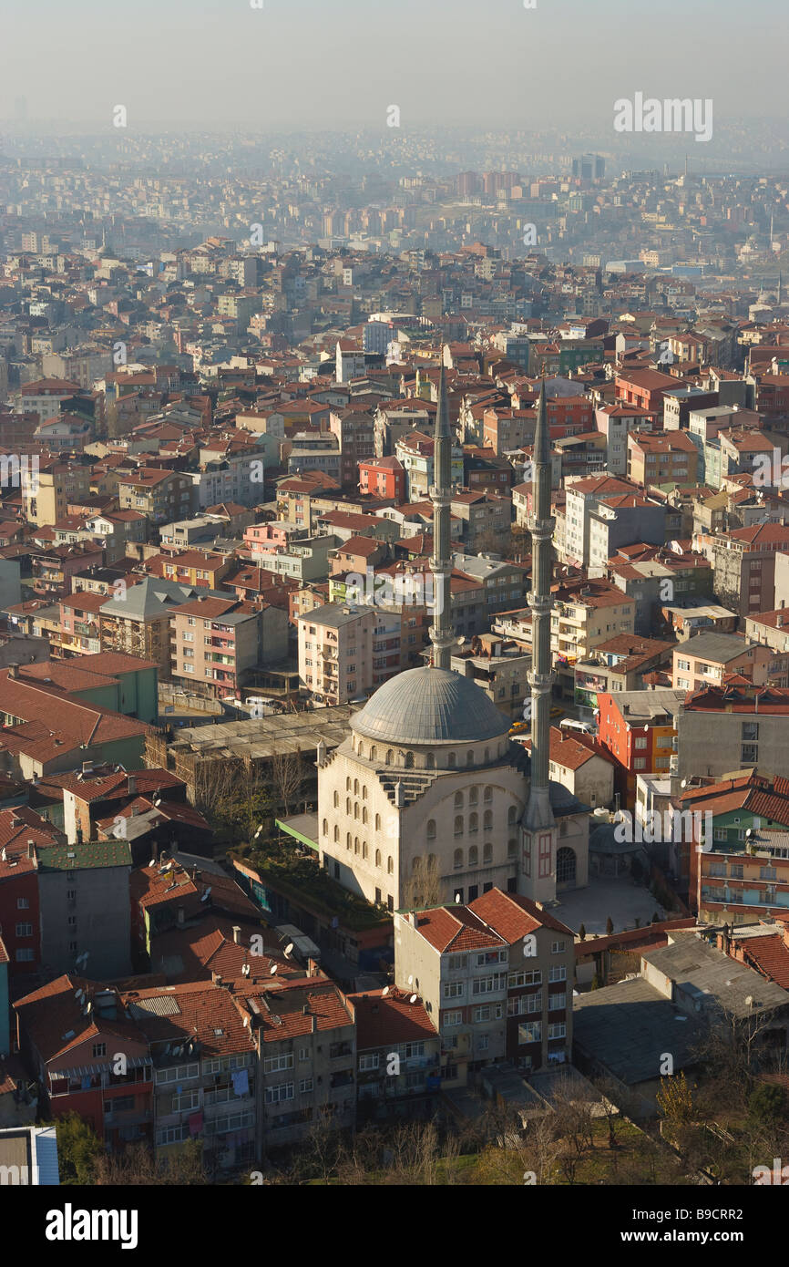 Mosque in a poor quarter of Levent Istanbul Turkey Stock Photo - Alamy