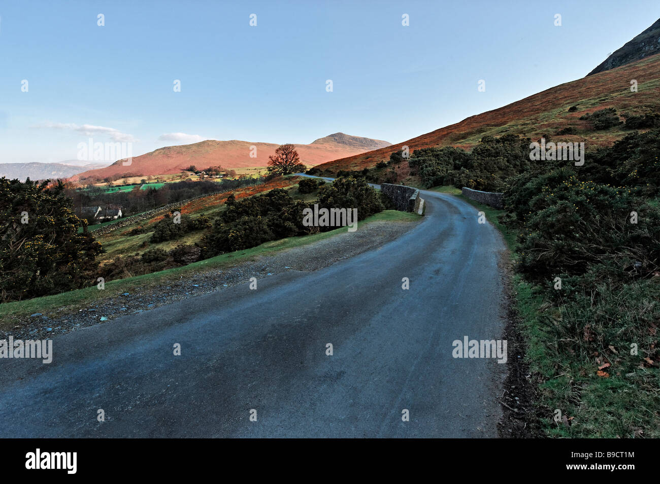 Catbells from road to Buttermere in Newlands Valley Stock Photo - Alamy