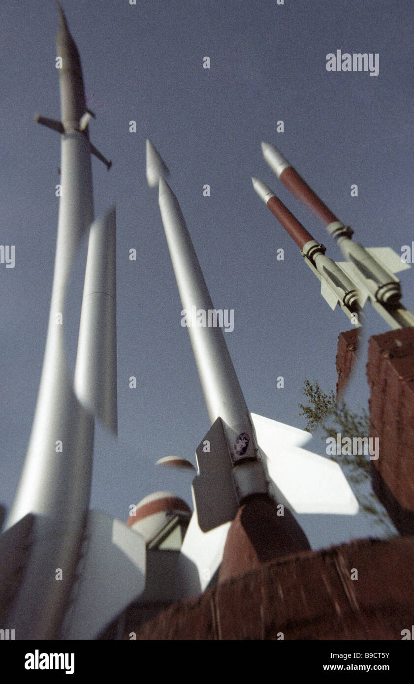 Meteorological rockets used to explore the upper layers of the earth ...