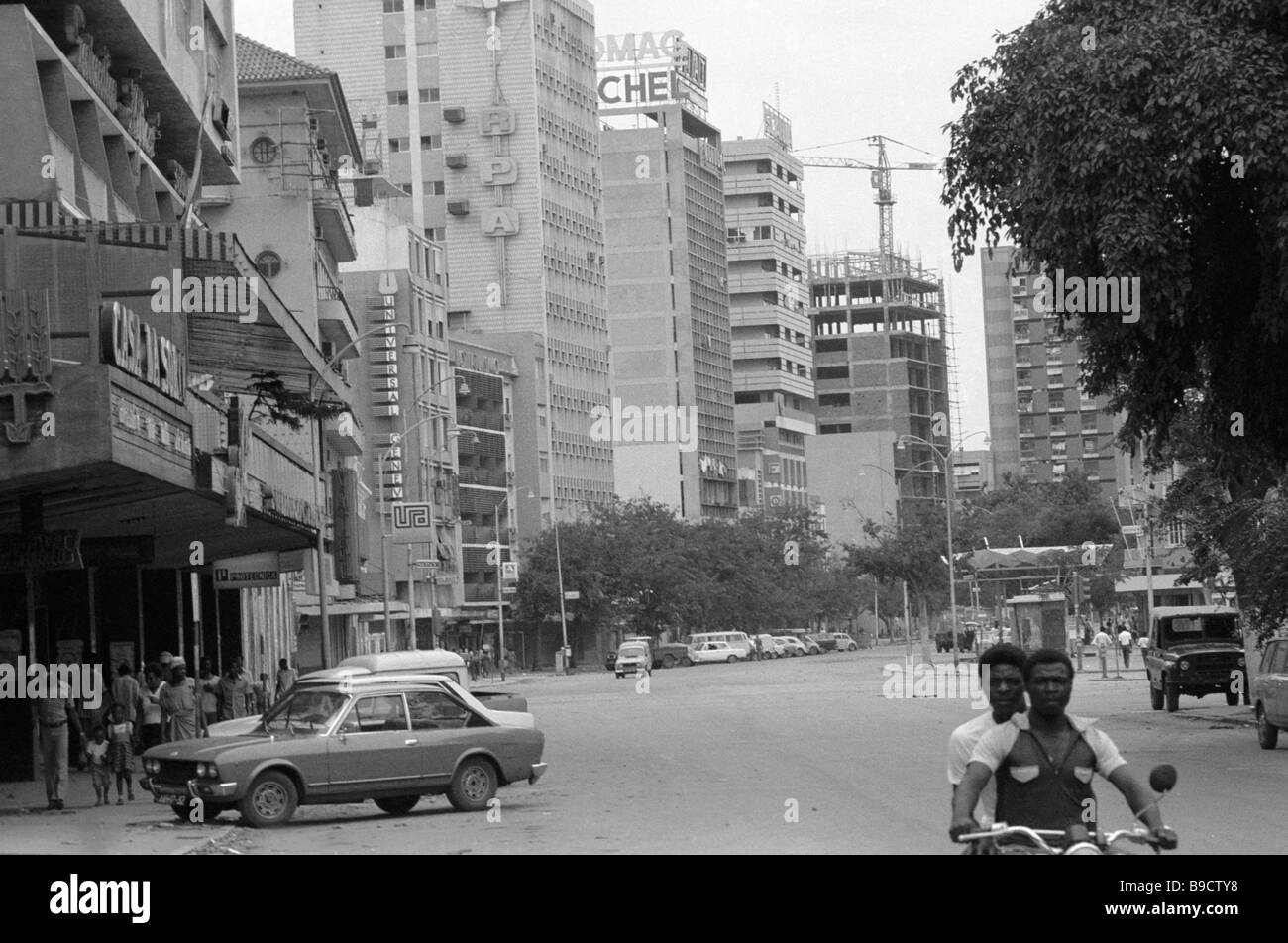 One of the Luanda streets Stock Photo - Alamy