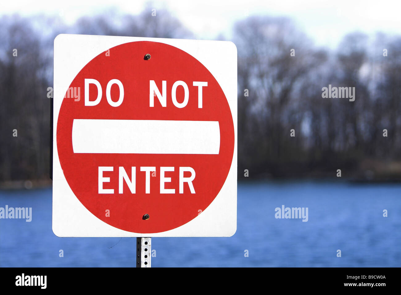 warning stop sign Stock Photo - Alamy