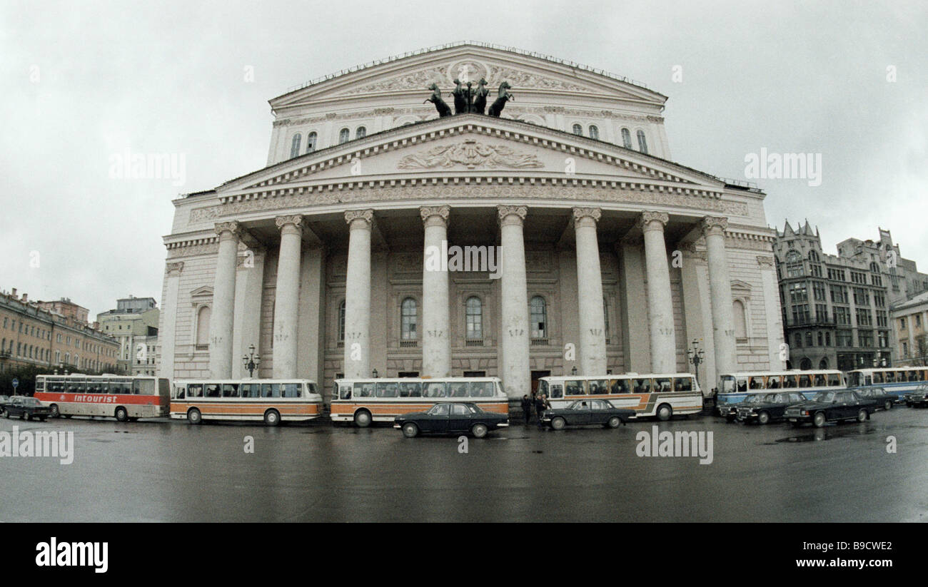 The Bolshoi Theater a prominent example of Russian architecture of late ...