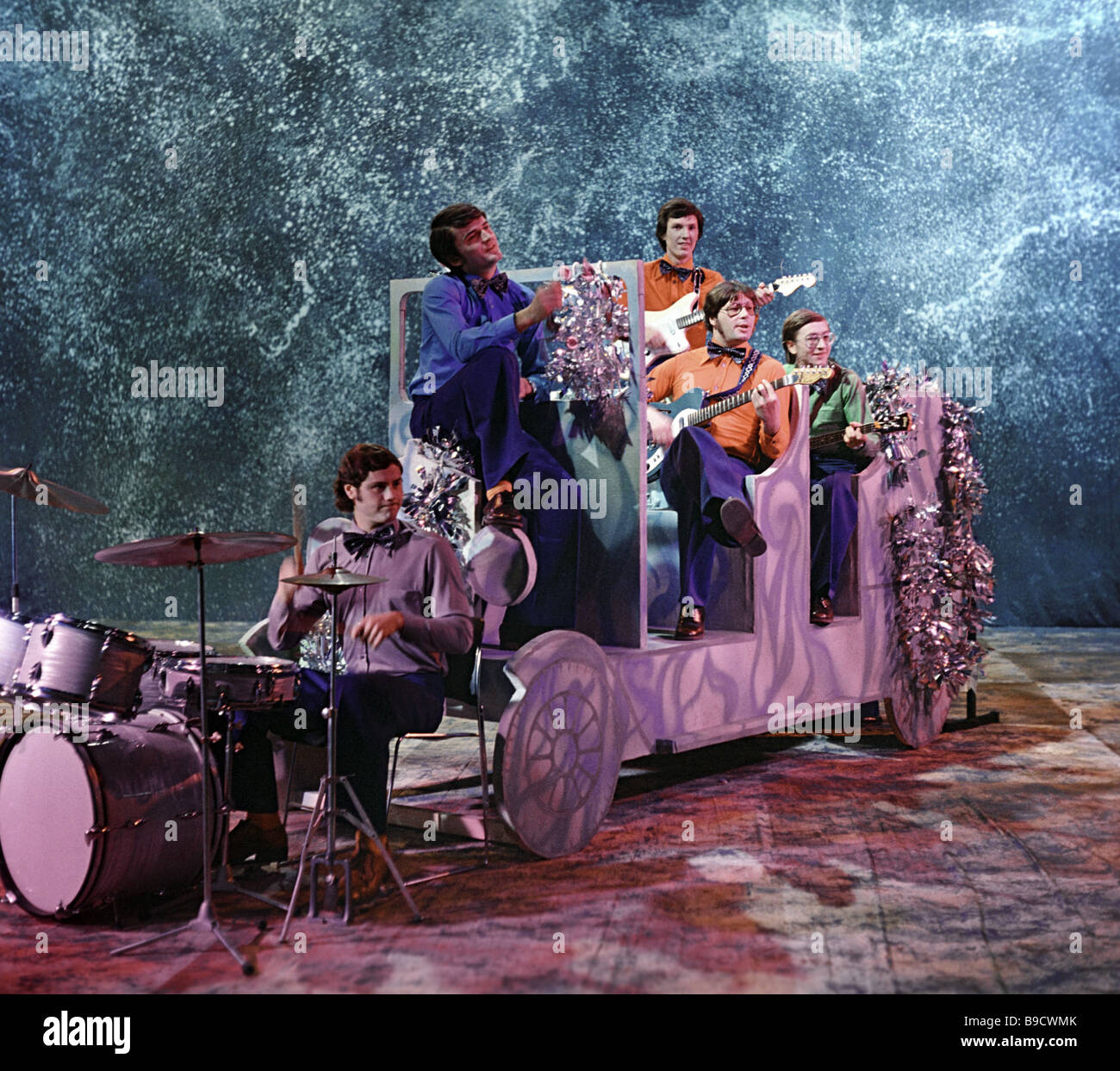 Music group Ariel performs Stock Photo - Alamy