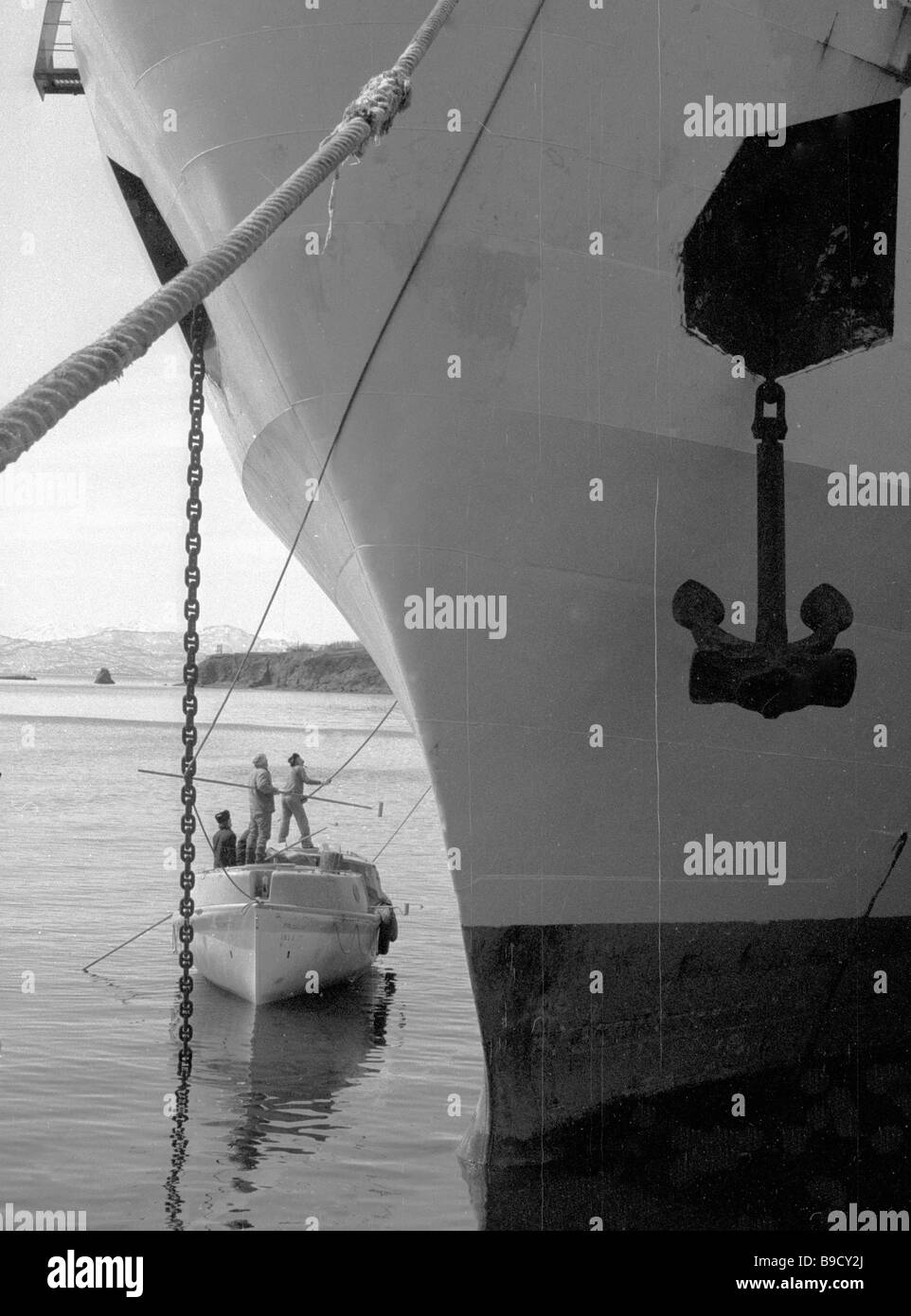 A fish trawler anchored at the pier Stock Photo - Alamy
