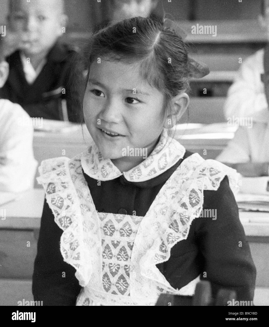 A first grader during a lesson Stock Photo - Alamy