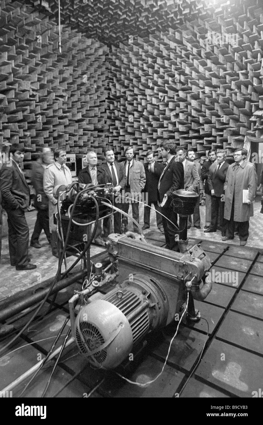 A unit in the sound and vibration testing laboratory of the Sumy ...