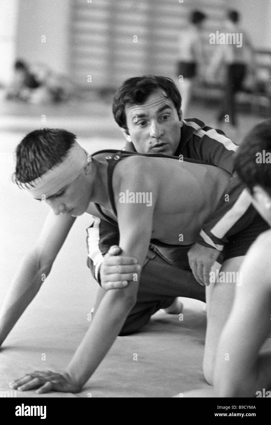 Five time world freestyle restling champion Ali Aliyev right ...