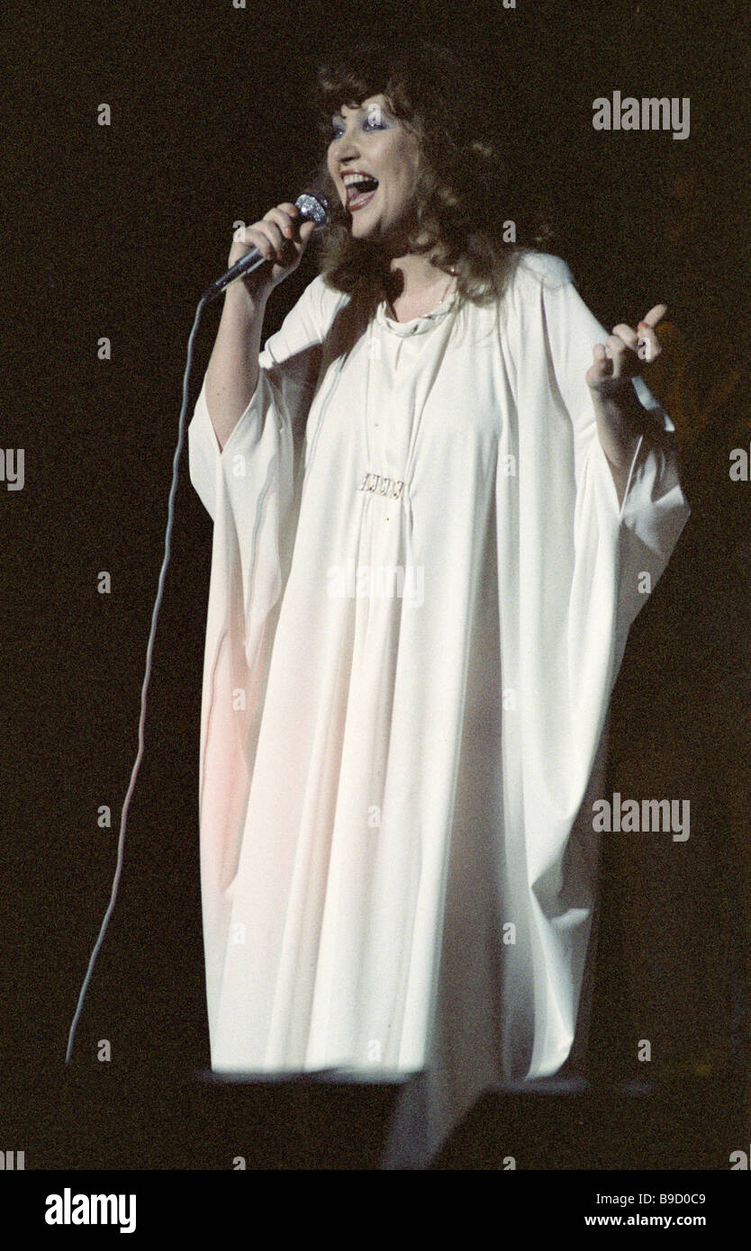 Alla Pugacheva sensational Russian pop singer Stock Photo - Alamy