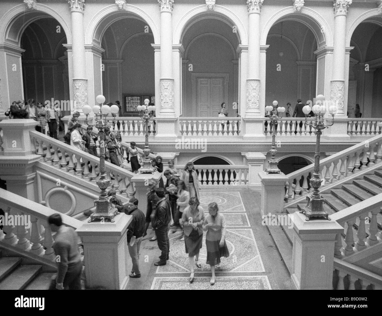 Ivan Franko State University central hall Lvov Ukraine Stock Photo - Alamy