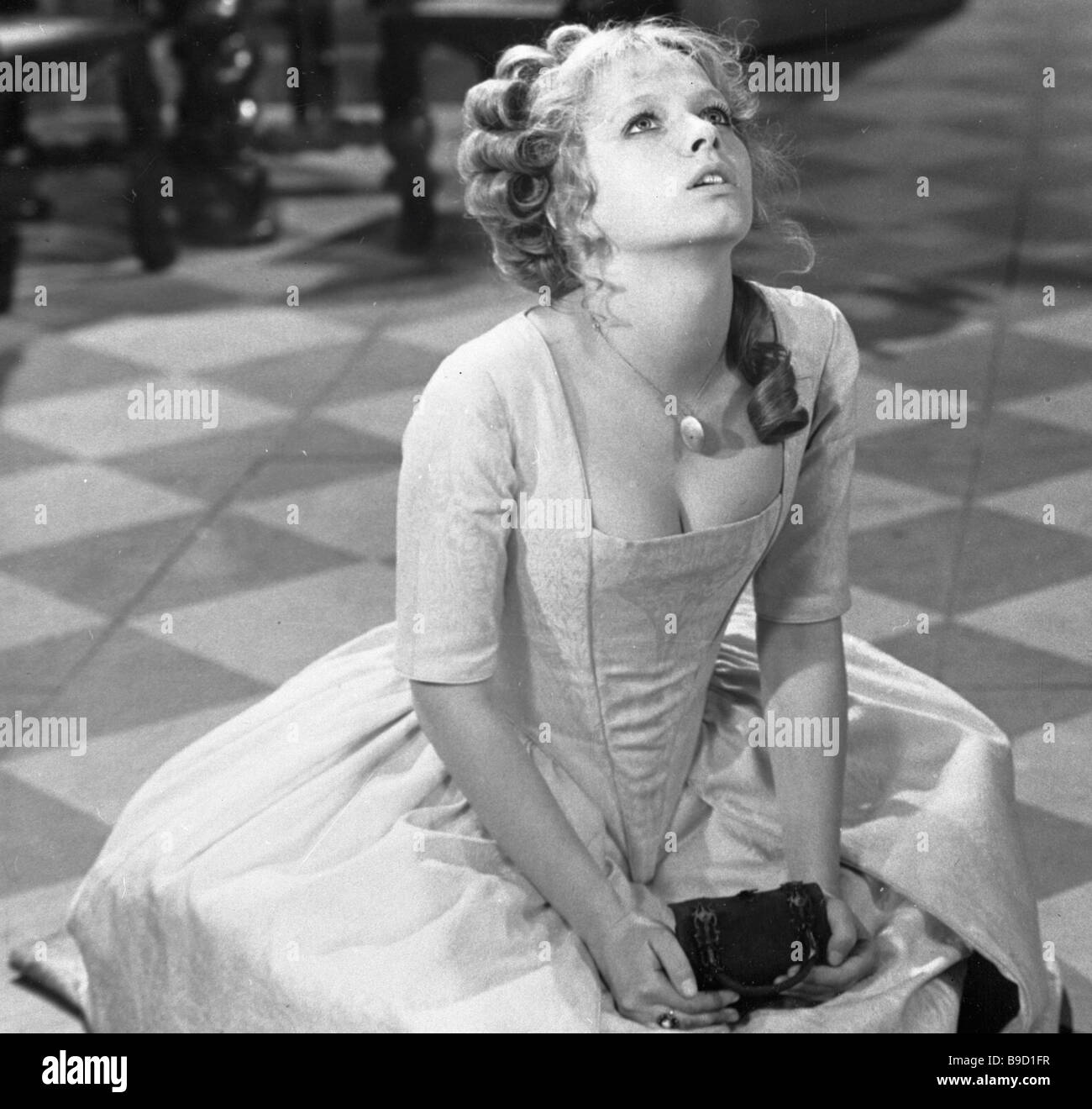 German actress Ulrike Kunze as Anna Mons in the film The Youth of Peter ...