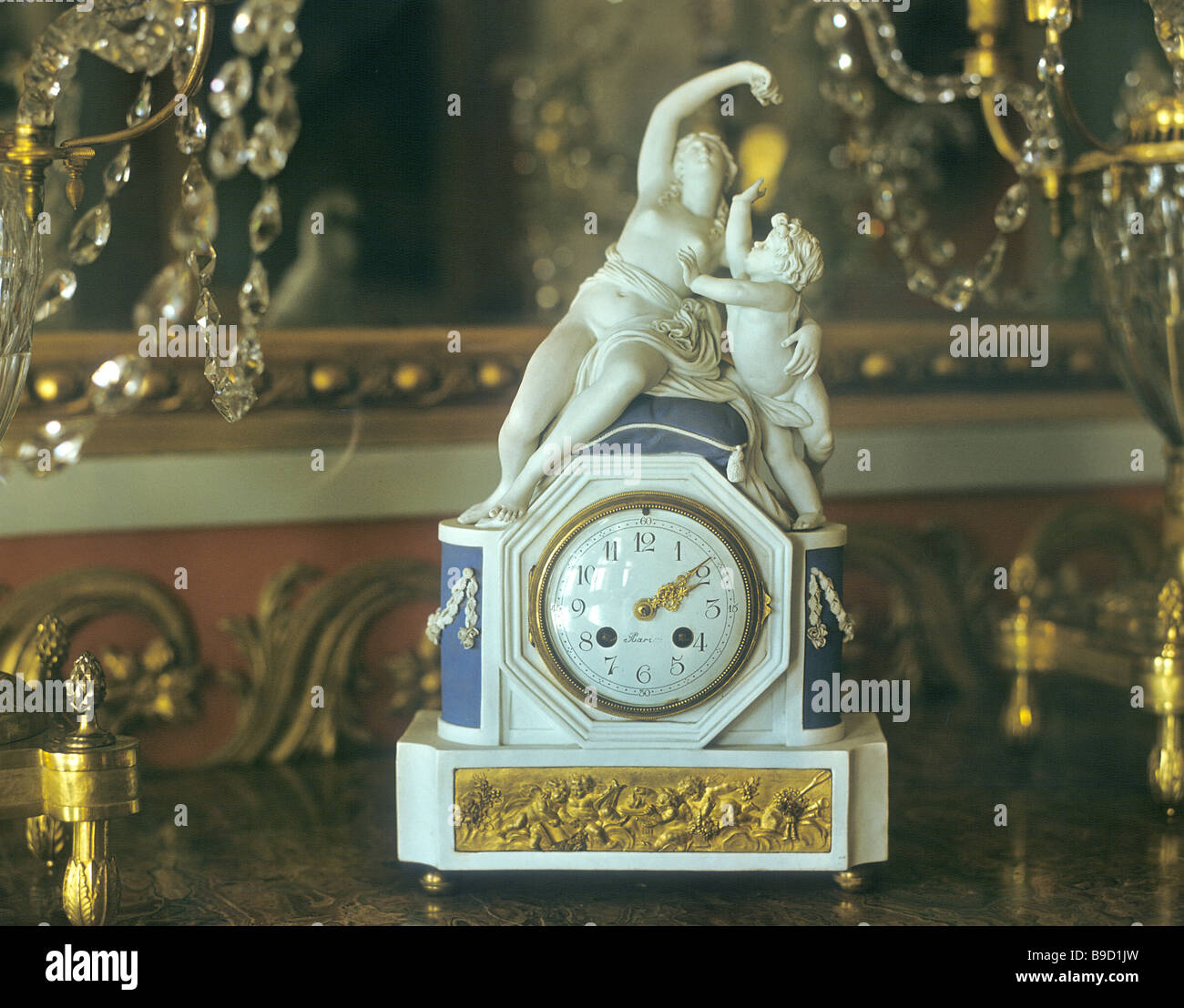 Clock 18th century an exhibit of the Grand palace Kuskovo estate museum ...