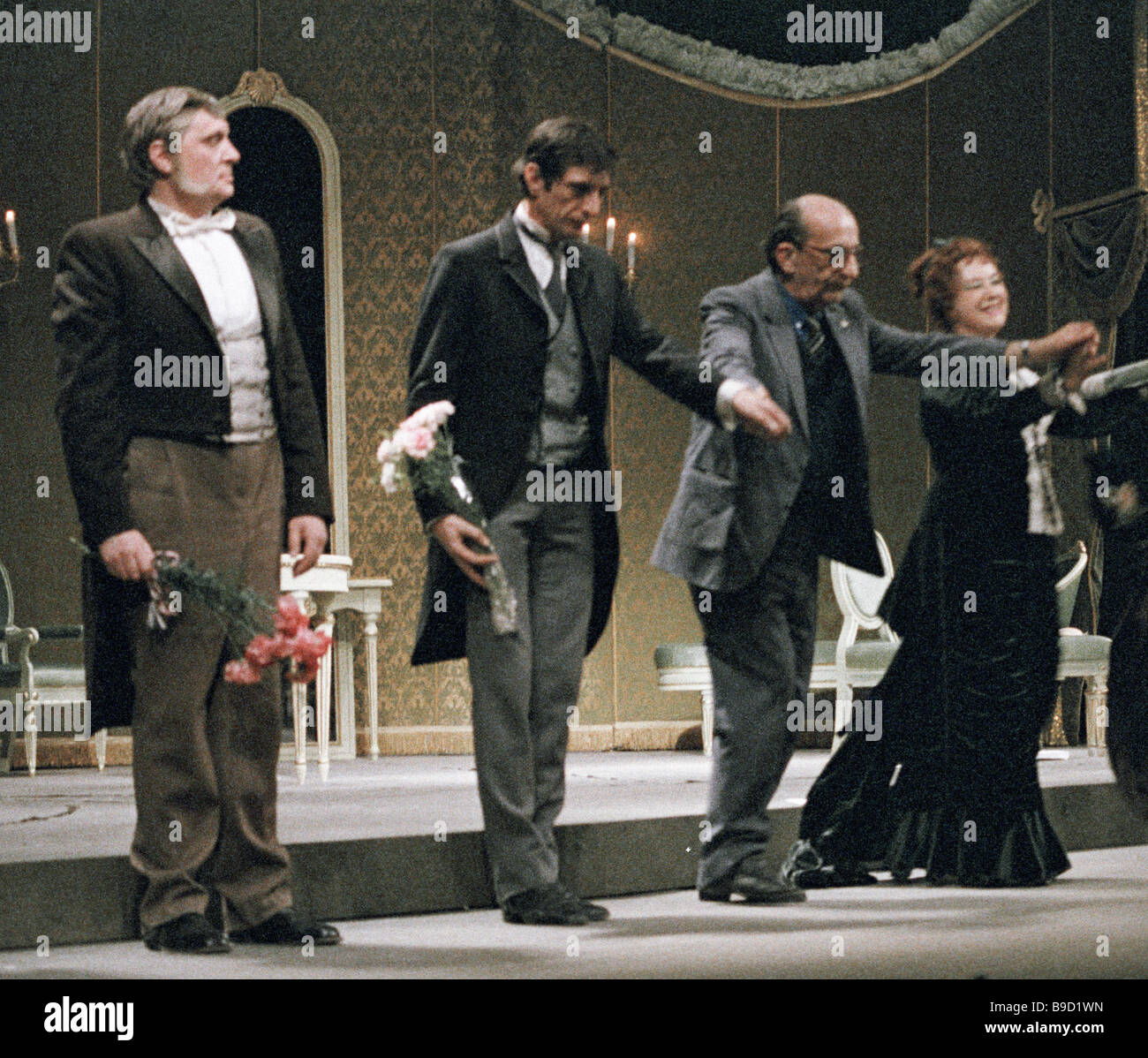 Renowned Georgy Tovstonogov second right director of Leningrad s Maxim ...