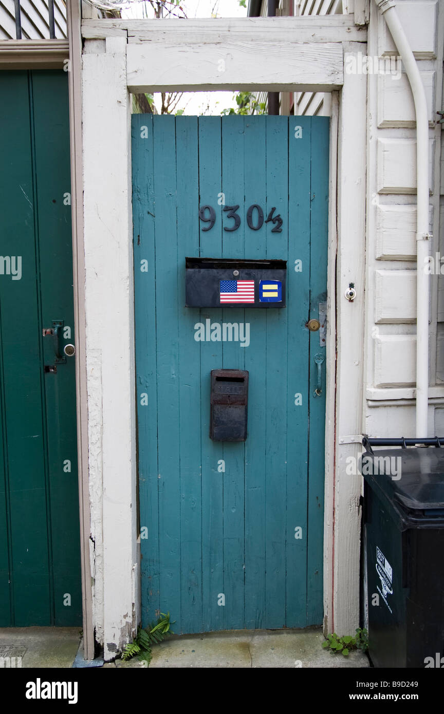 Doorway to house in the French Quarter section of New Orleans ...