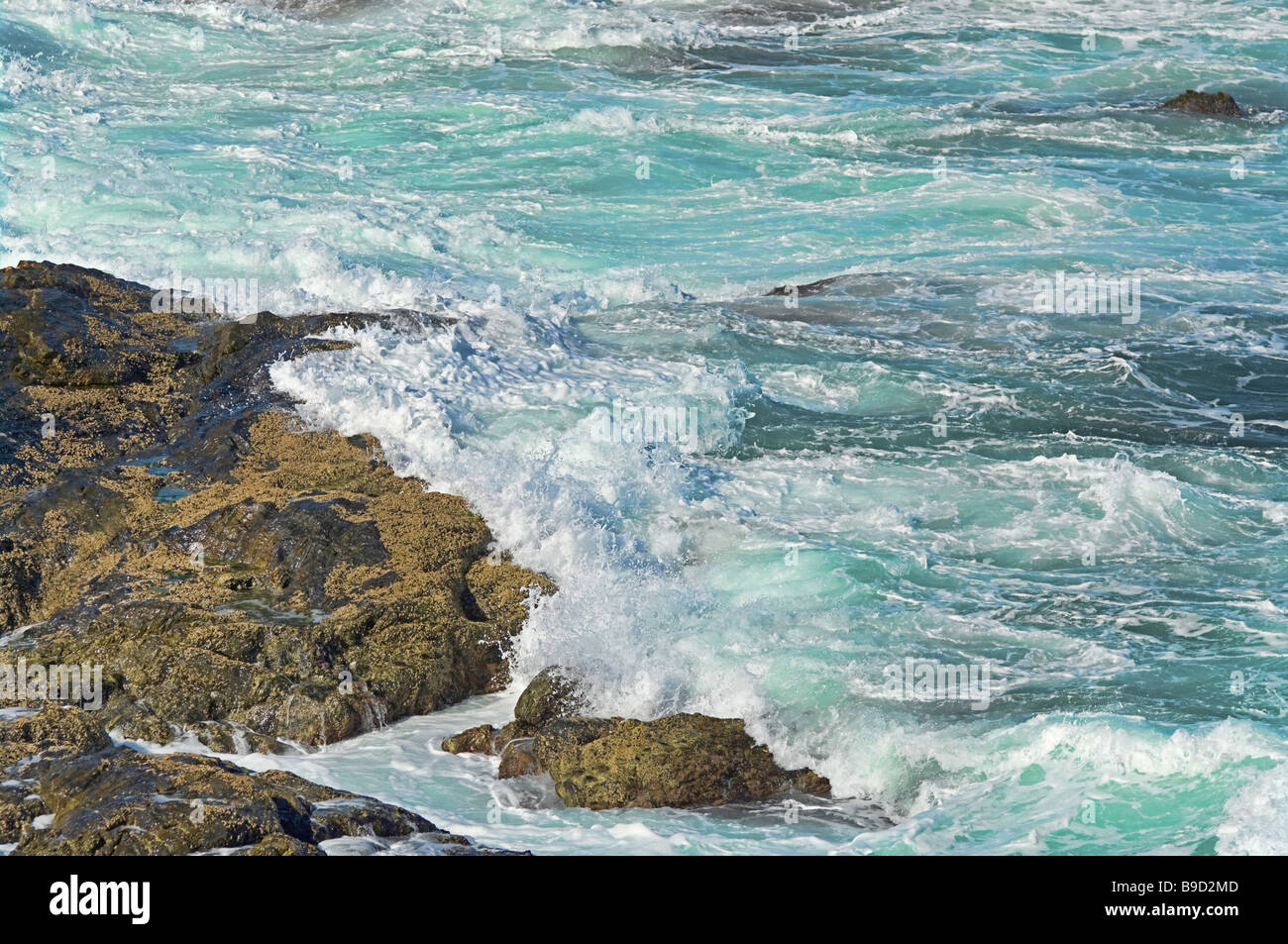 great image of ocean waves on the rocks Stock Photo - Alamy