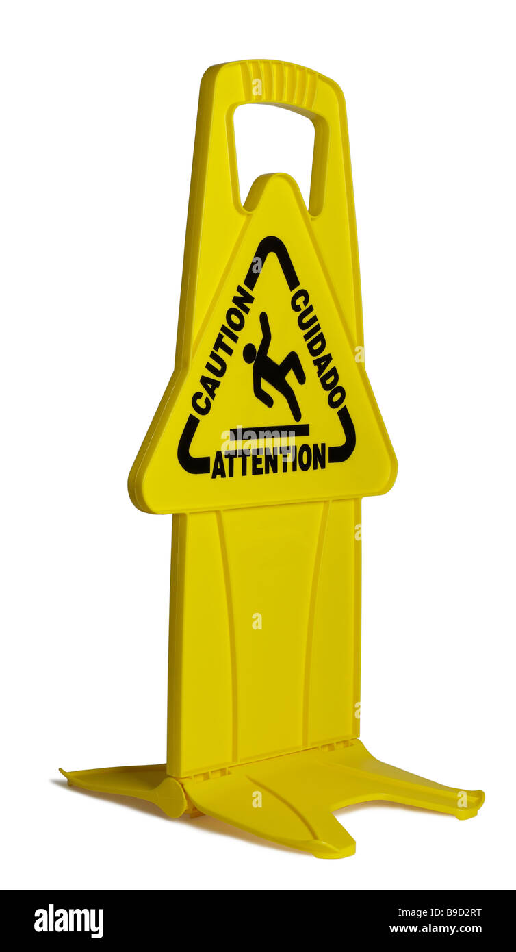 Blank yellow warning sign Cut Out Stock Images & Pictures - Alamy
