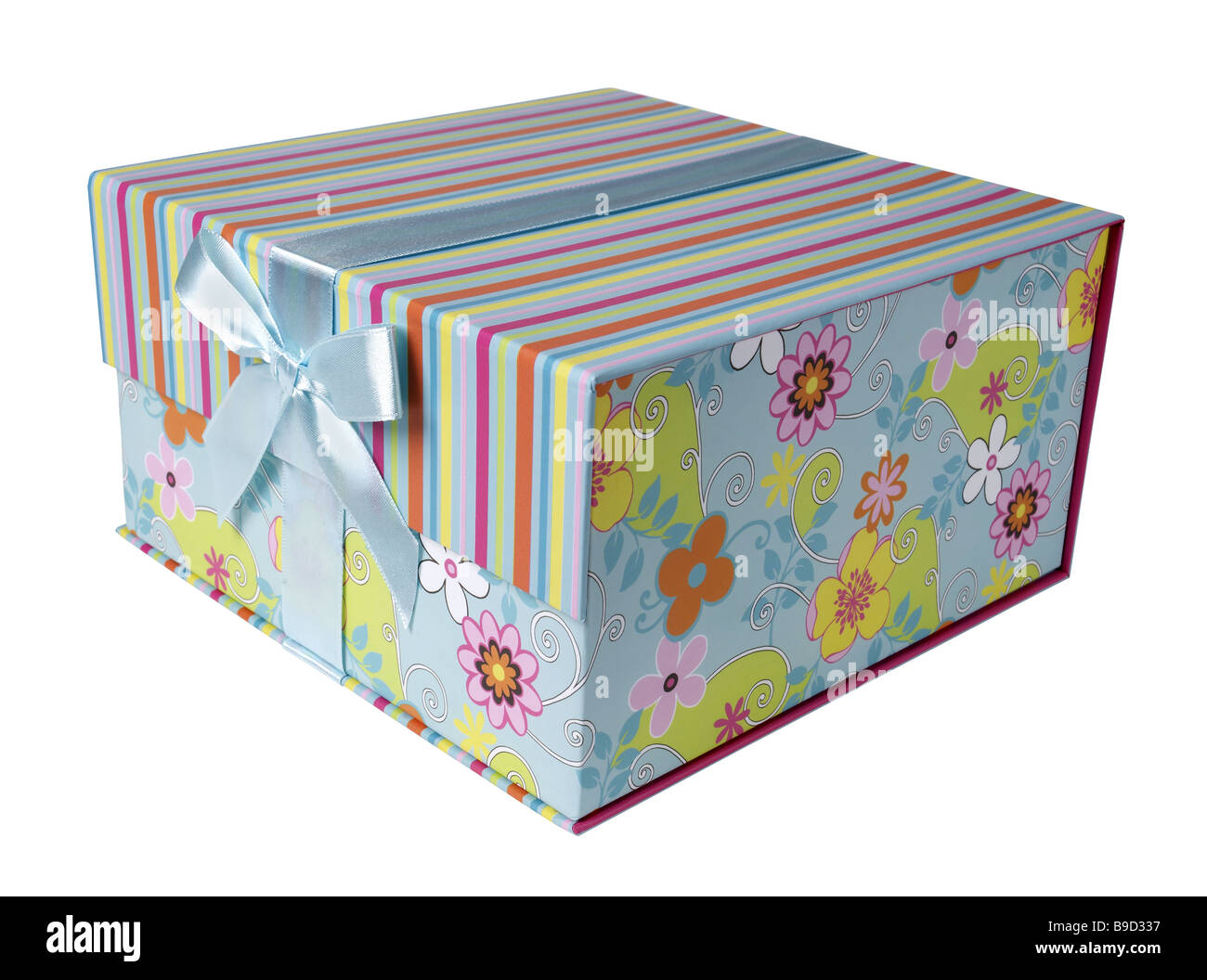 Box angled ribbon hi-res stock photography and images - Alamy