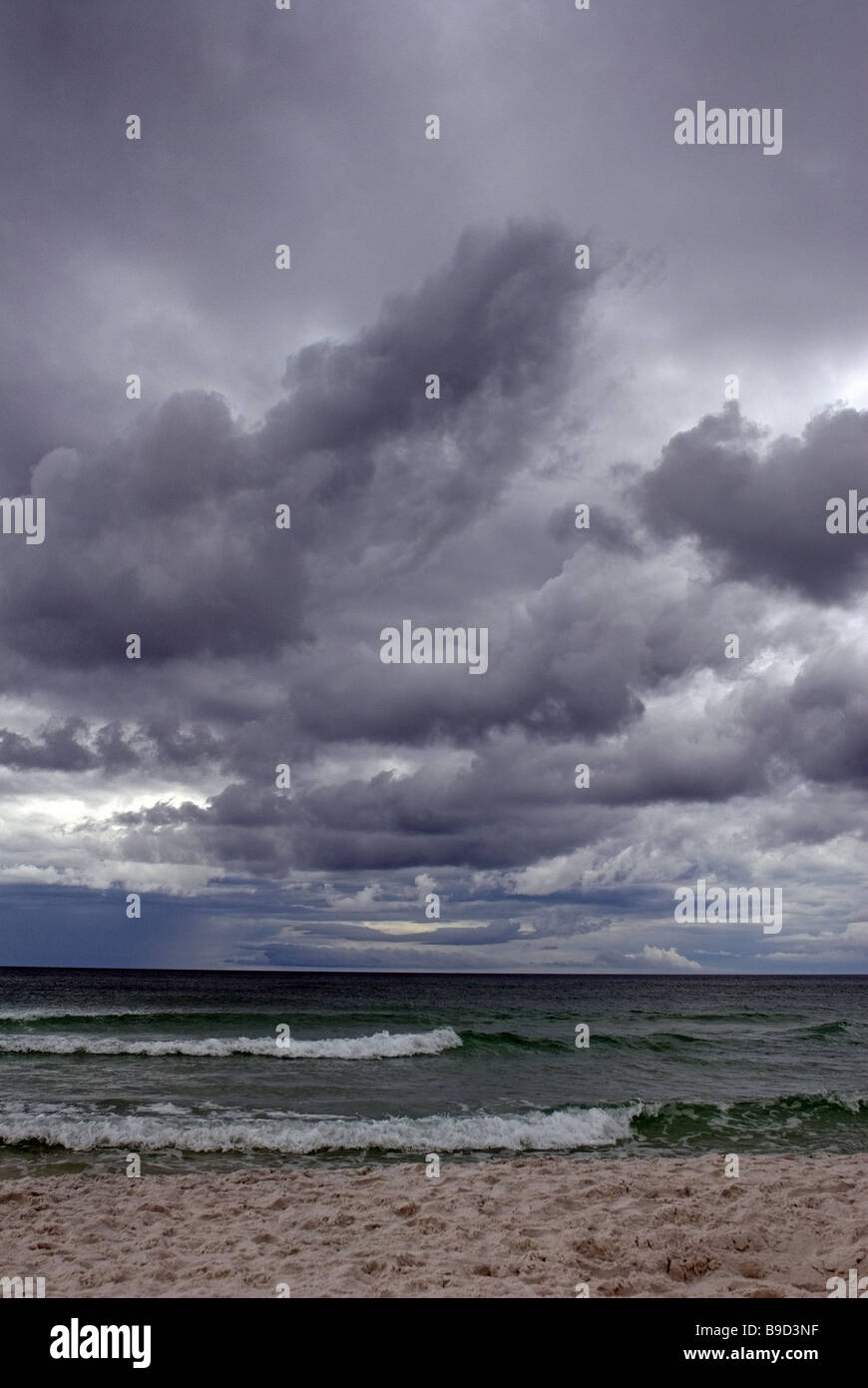 Stormy Skies Over Florida Beach Stock Photo - Alamy
