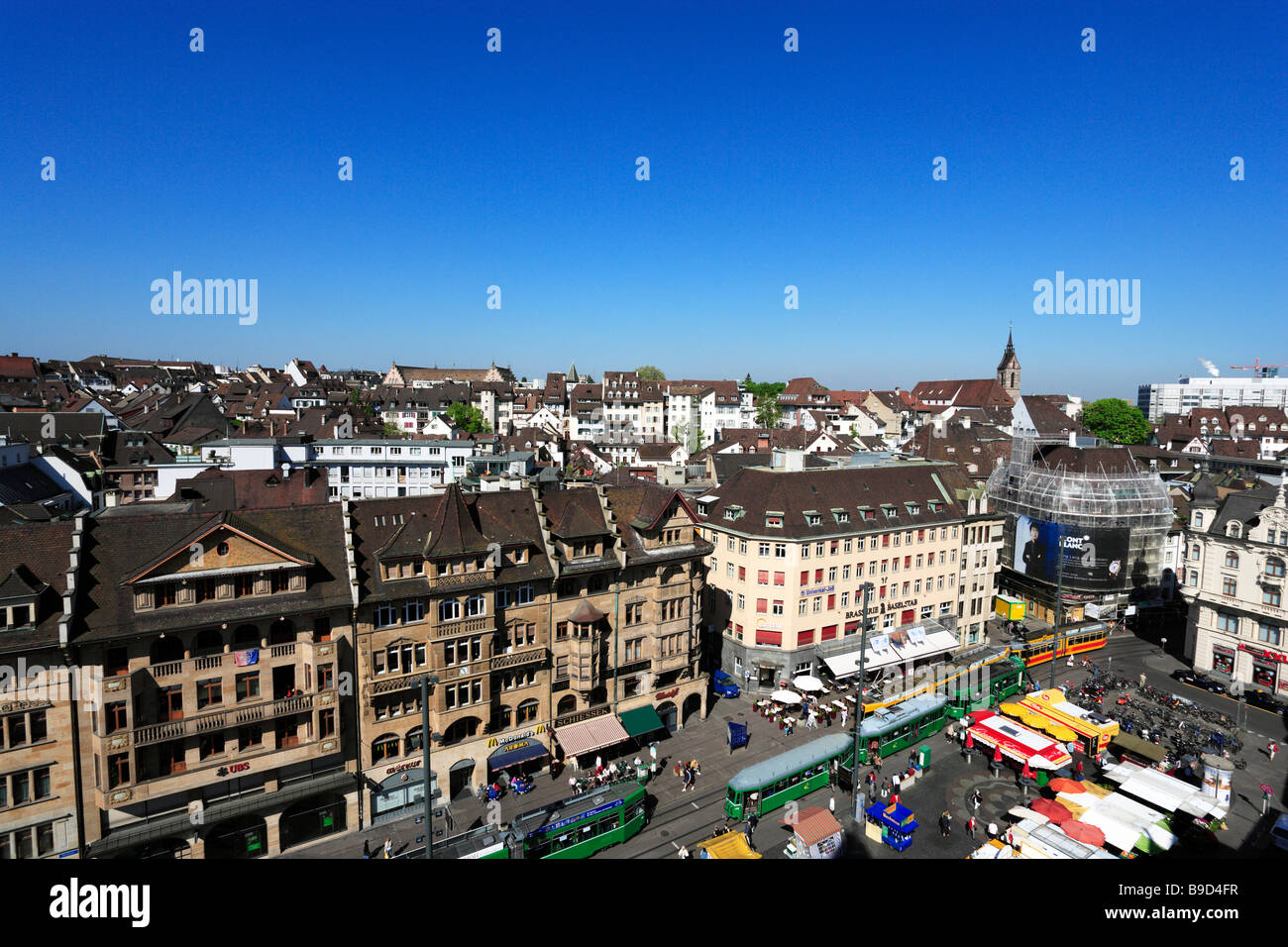 Switzerland basel marktplatz market square hi-res stock photography and ...