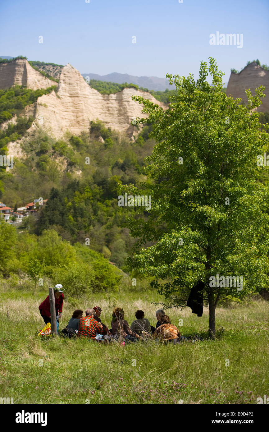 Sand pyramids Melnik Bulgaria Stock Photo - Alamy