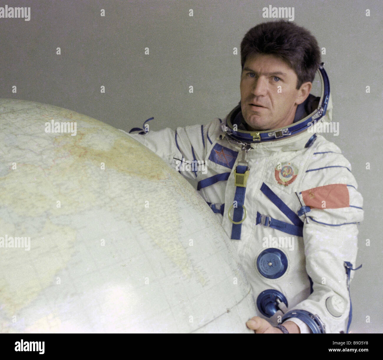 Soviet space pilot and board engineer Valery Ryumin Stock Photo - Alamy