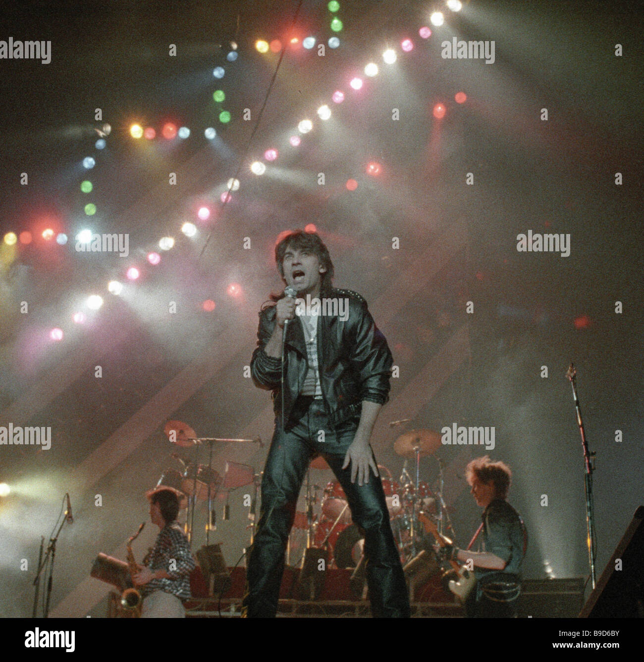 Pop singer Alexander Serov performing Stock Photo - Alamy