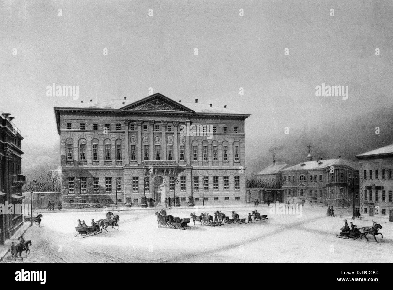 House of the Moscow governor general on Tverskaya Street in 1850s ...
